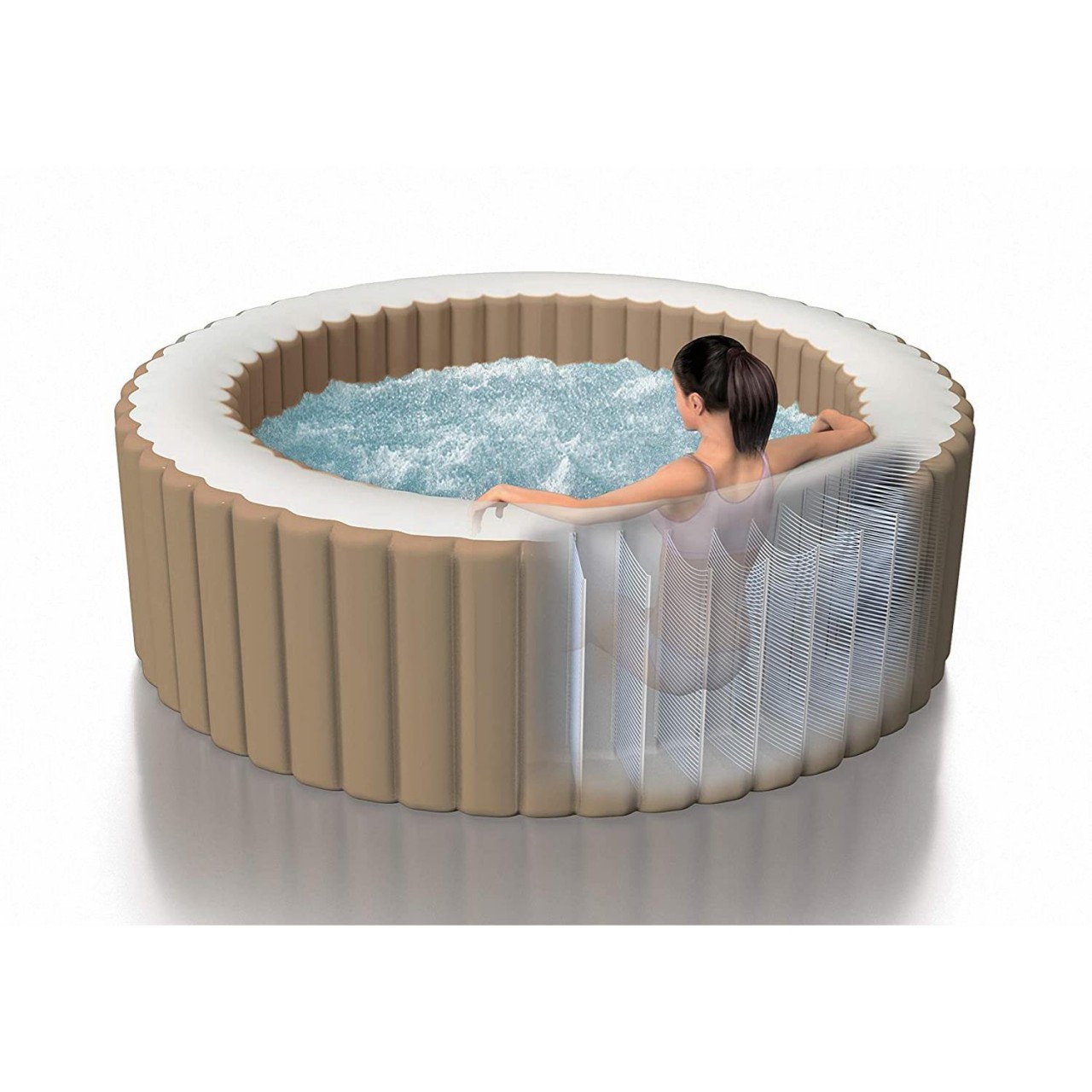 Intex 28428 Whirlpool Pure SPA Bubble Massage 216x71 cm aufblasbar 6 ...
